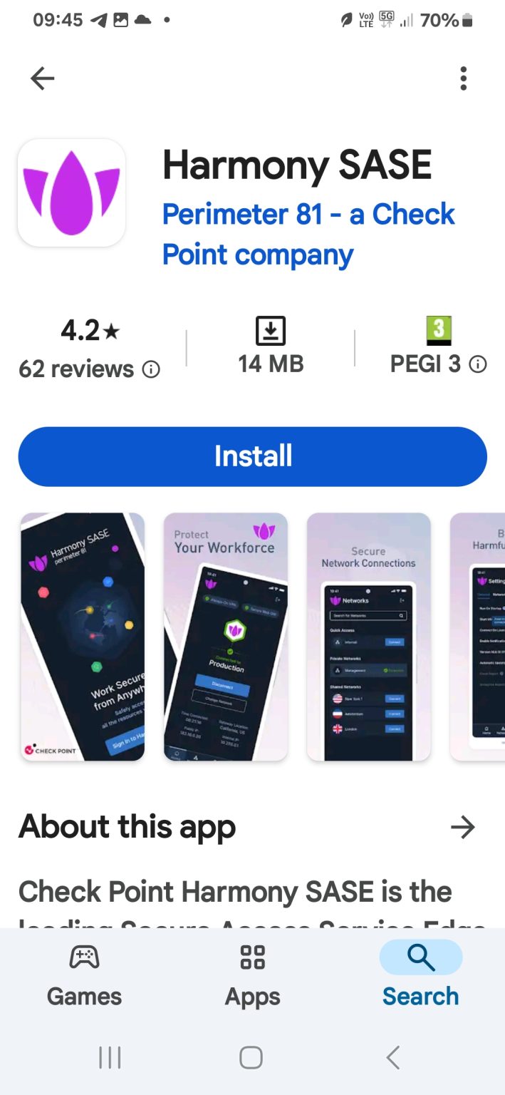 SASE Android - Division of Computing and Information Systems